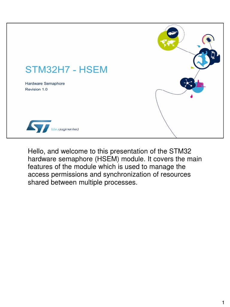 STM32H7-System-Hardware Semaphore HSEM | PDF | Central Processing Unit | Operating System Technology