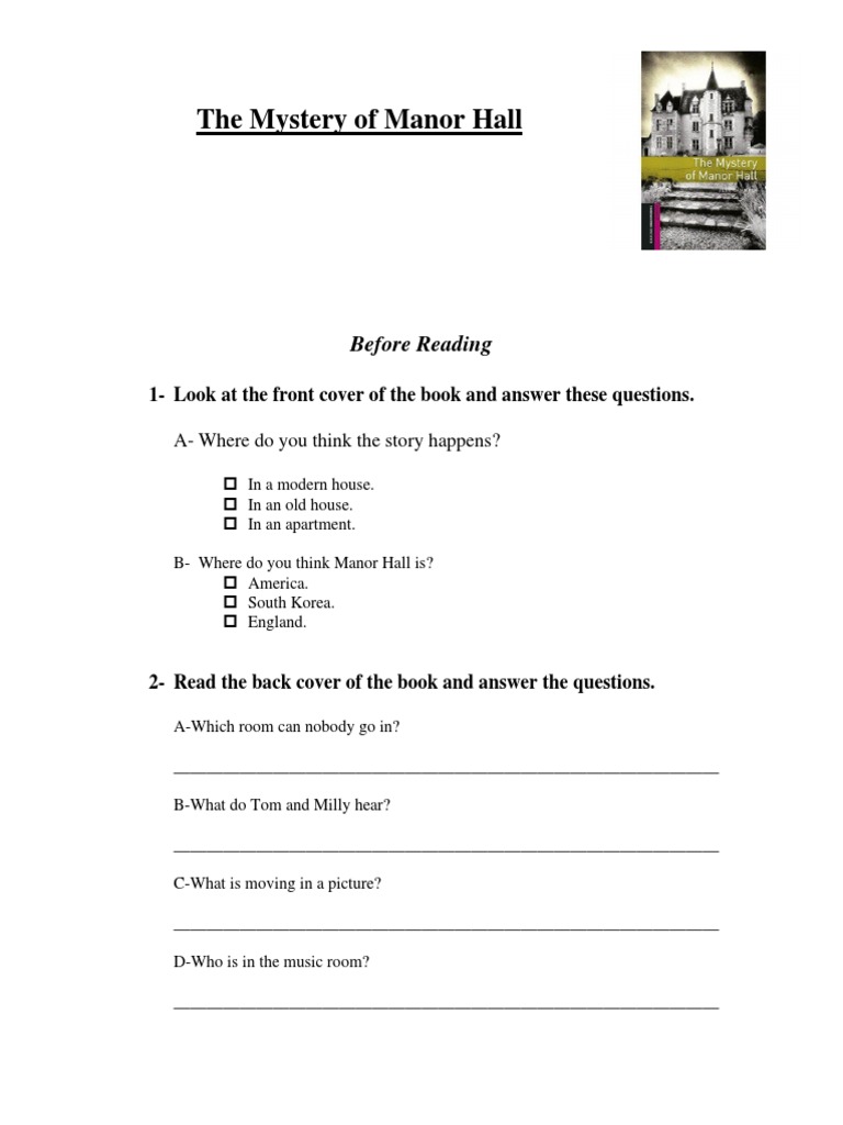 The Mystery of Manor Hall | PDF