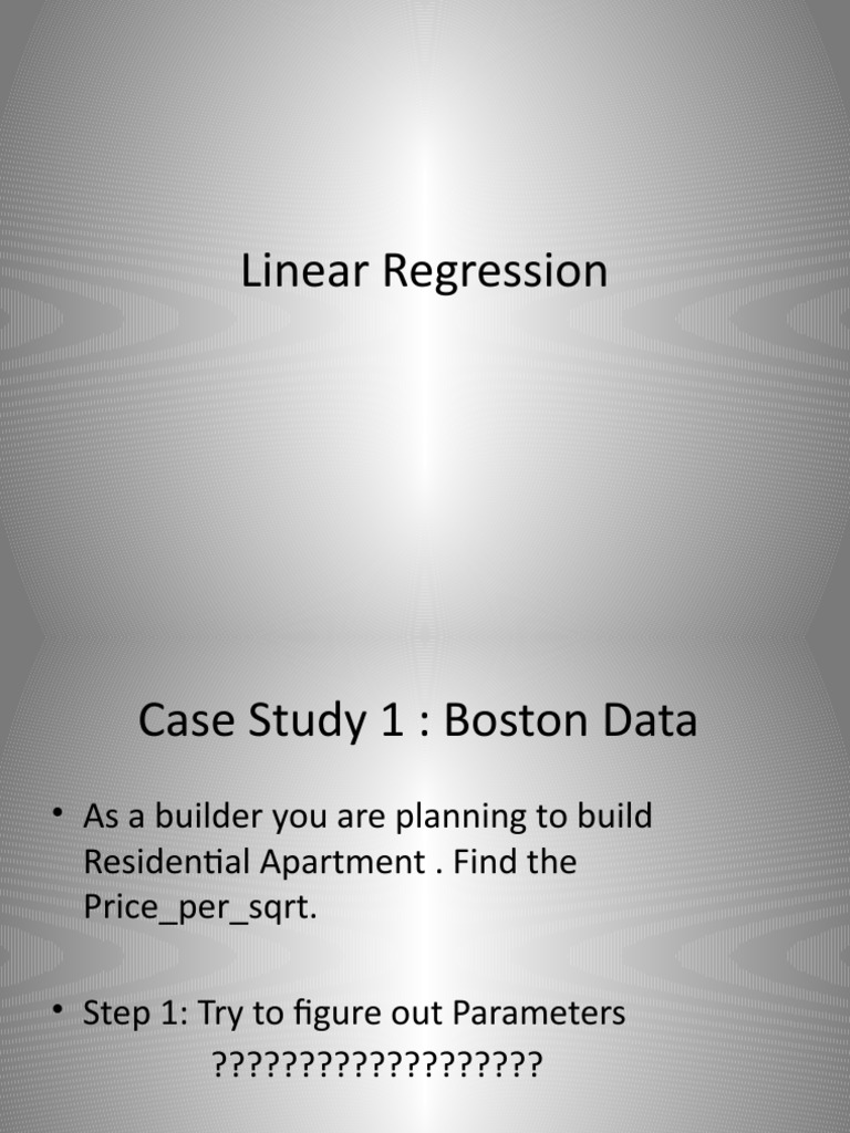 Advanced - Linear Regression | PDF | Dependent And Independent ...