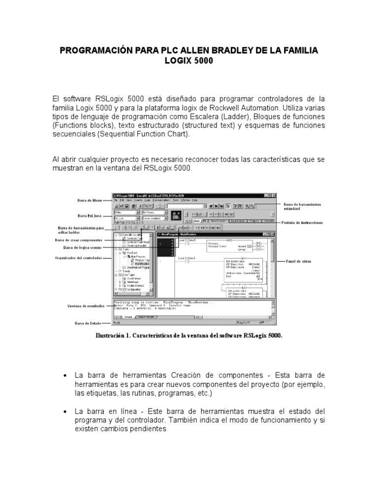 Programacion para PLC Allen Bradley de La Familia Logix 5000 | PDF | Controlador lógico ...