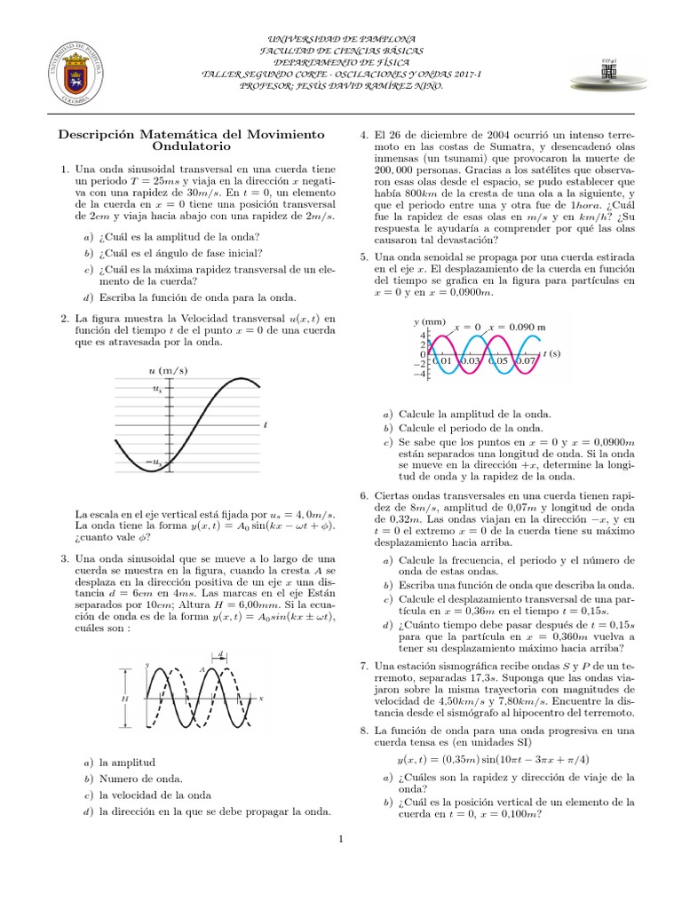 Taller 2do CORTE PDF | PDF | Olas | Sonido