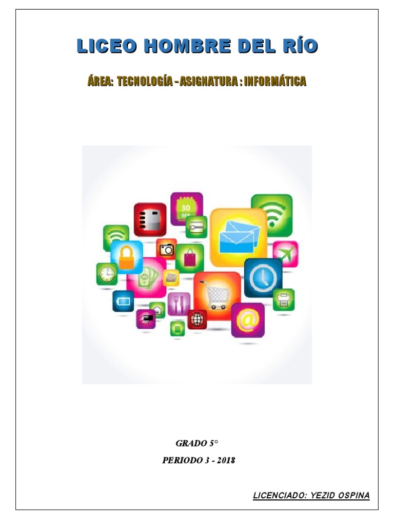 Formato Guia Informática 5° | PDF | Microsoft Excel | Hoja de cálculo