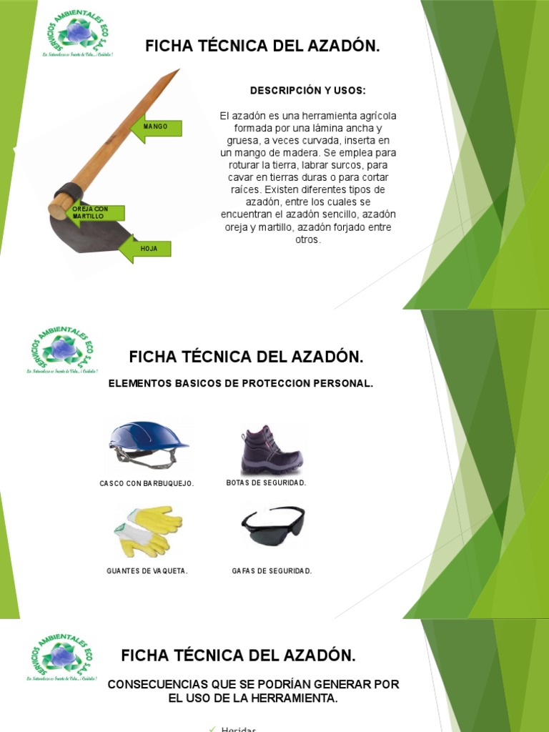 Ficha Tecnica de El Azadon | PDF