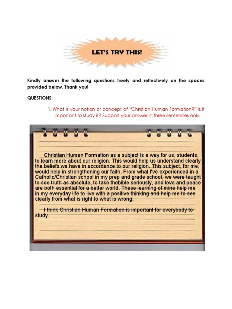 Christian Human Formation Insights | PDF | Self-Improvement
