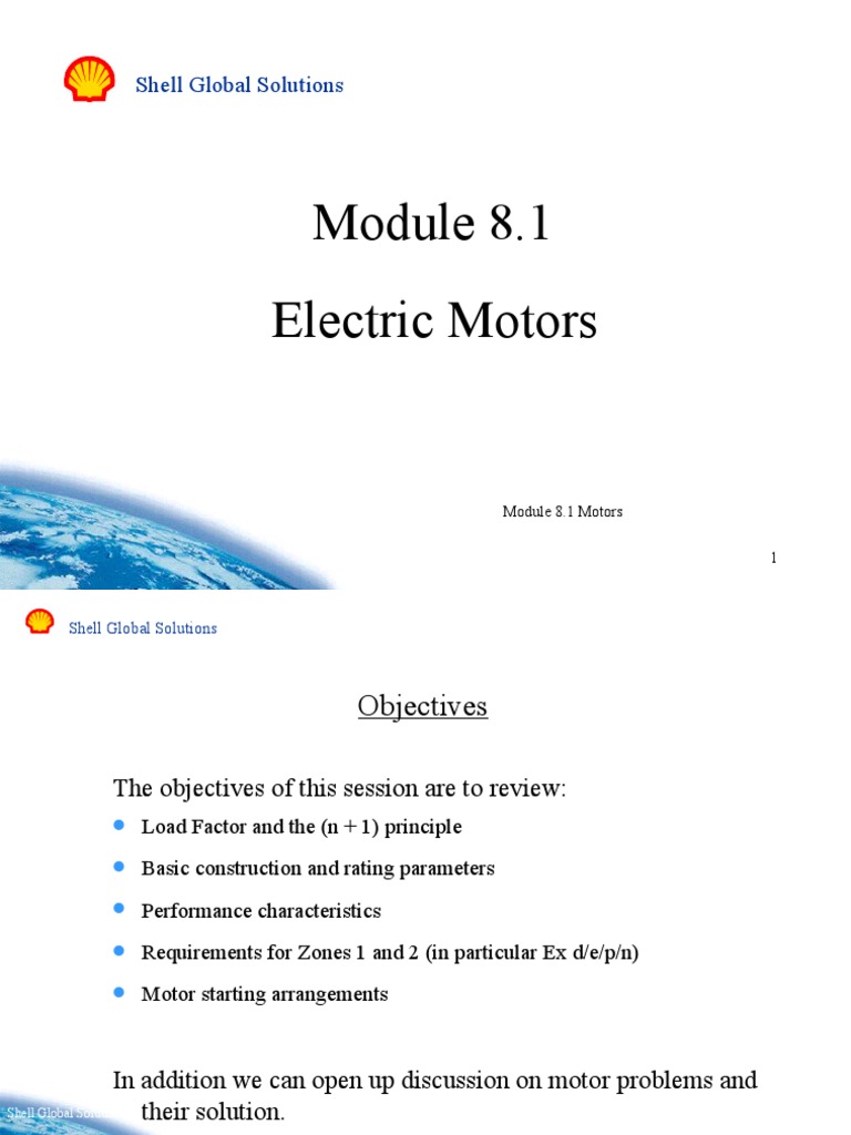 Electric Motors: Shell Global Solutions | PDF | Electric Motor ...