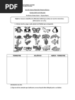 Actividades de Animales por Hábitat | PDF | Ciencia y matemáticas