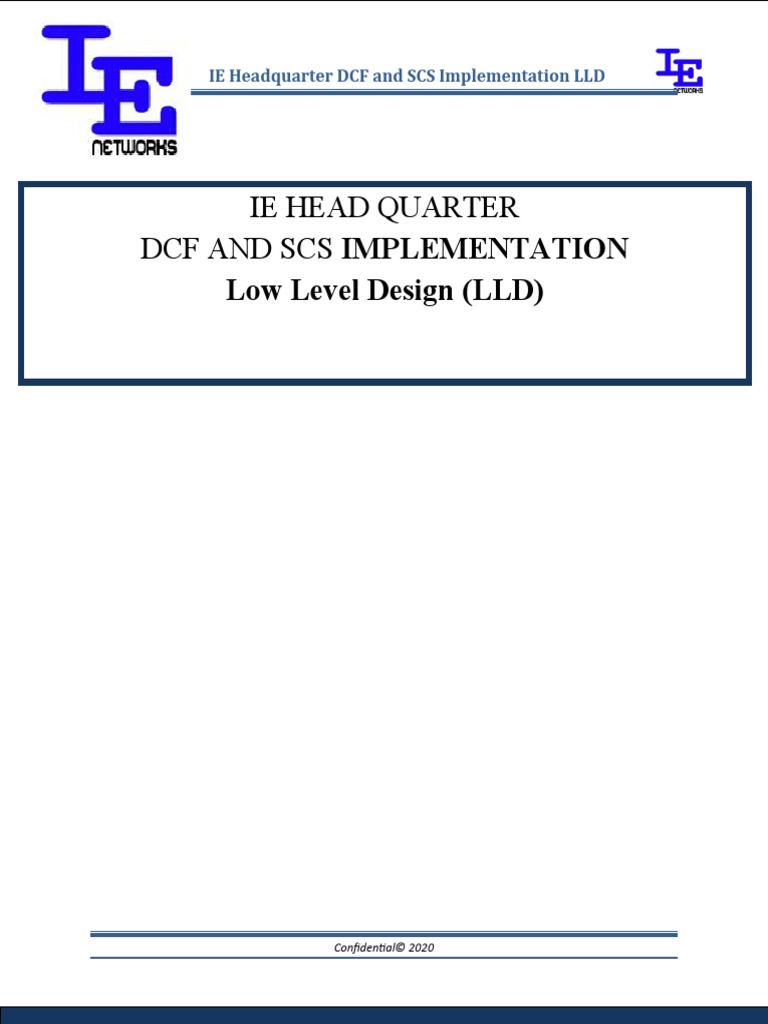 Ie HQ DCF LLD V12 | PDF | Data Center | Access Control