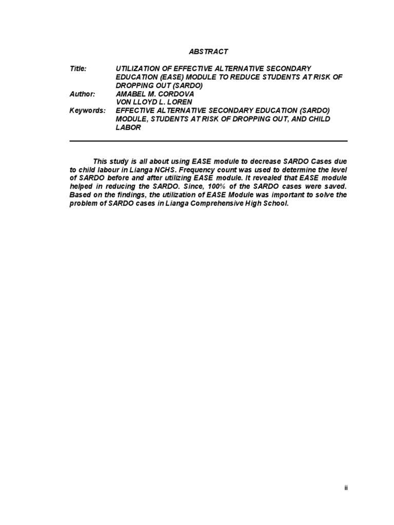 Final Action Research (Abstract To Table Content) | PDF | Behavior ...