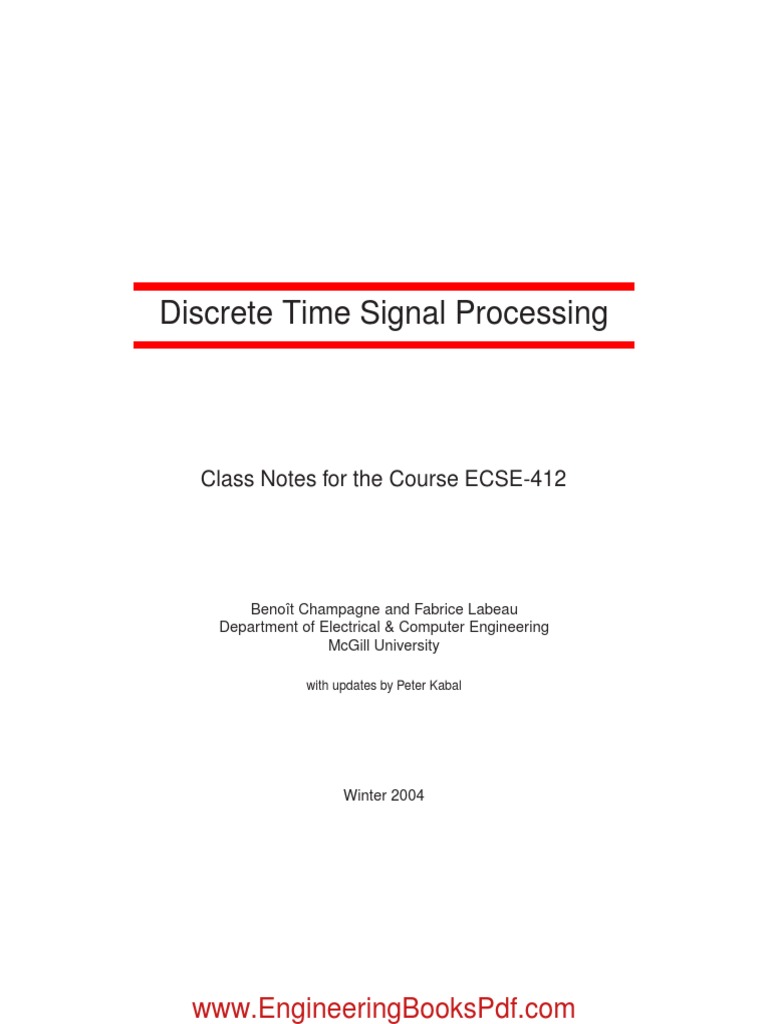 Discrete Time Signal Processing | PDF | Digital Signal Processing ...