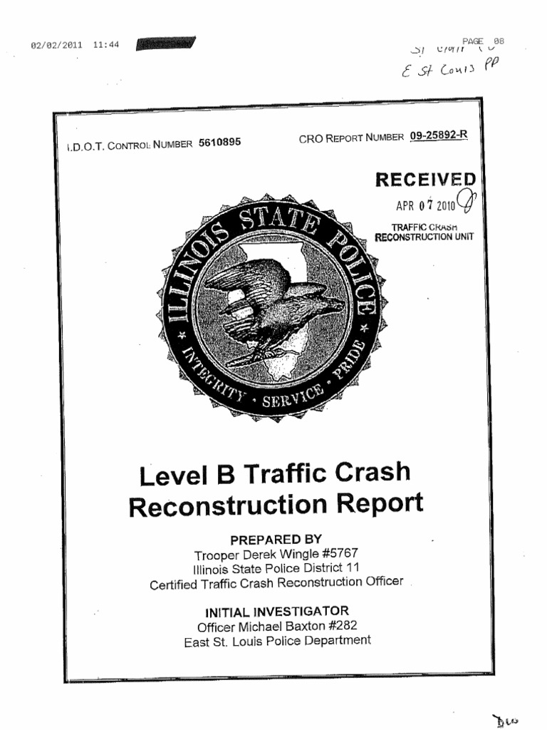Rice Allen IL State Police Crash Reconstruction Report | PDF