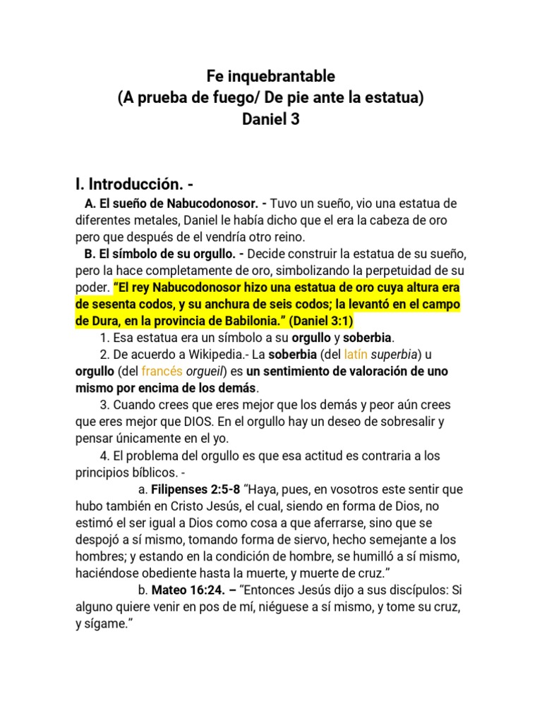 Fe Inquebrantable | PDF | Nabucodonosor Ii | Biblia