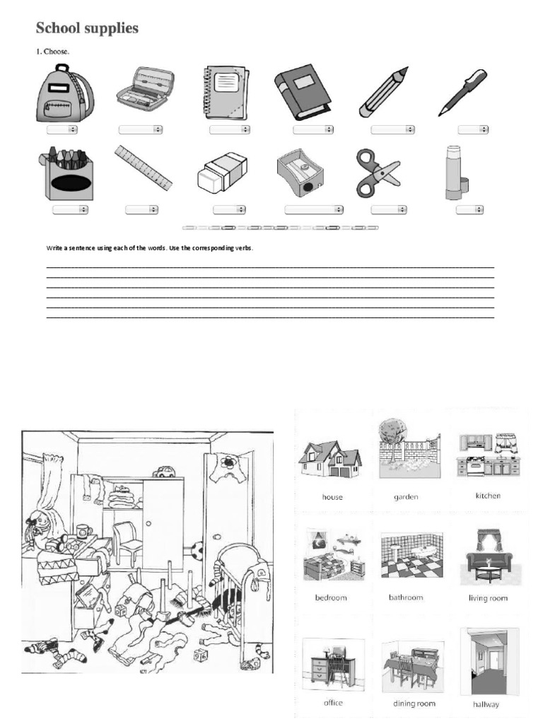 1 Basic Vocabulary House and School | PDF | Language Arts & Discipline