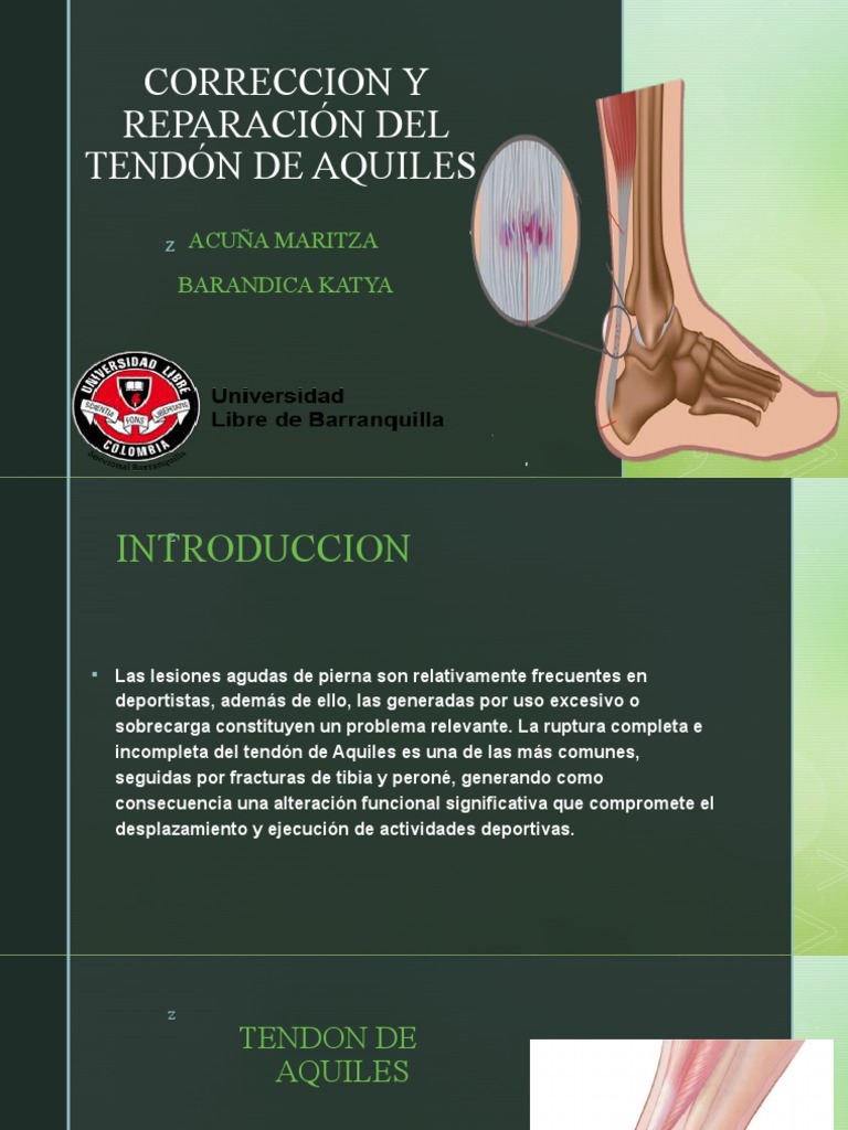 12 Correccion y Reparación Del Tendón de Aquiles | PDF | Tendón | Pie