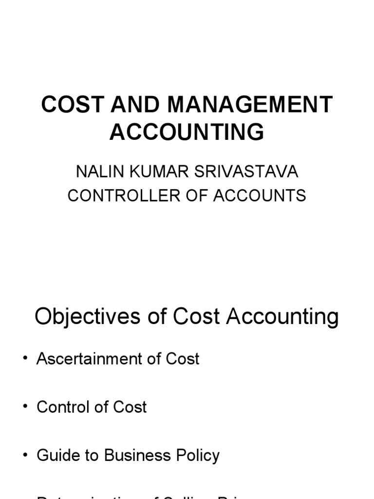 Cost and Management Accounting | PDF | Business | Financial Statement