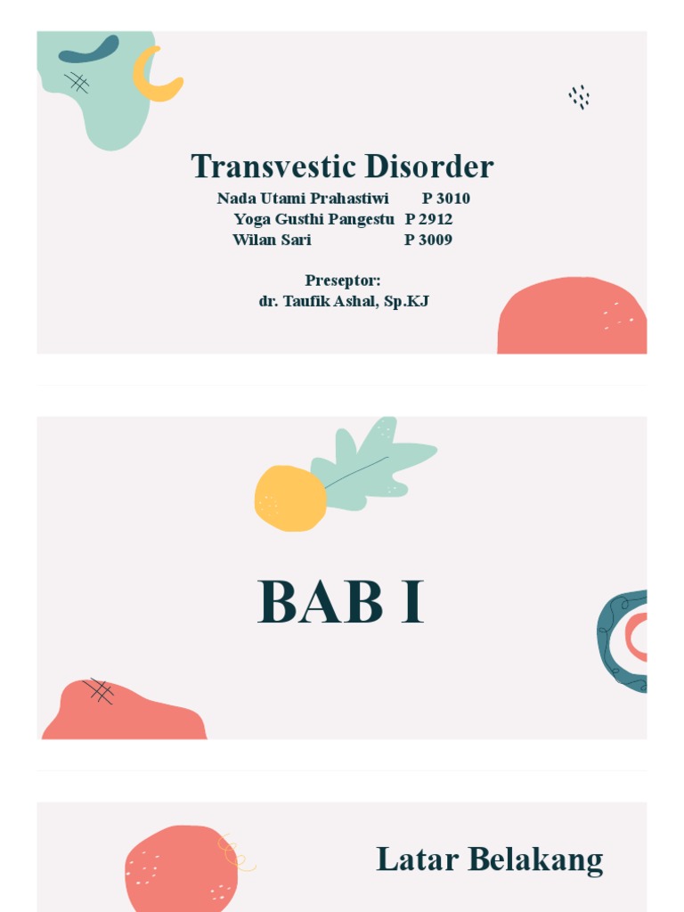 Transvestic Disorder | PDF