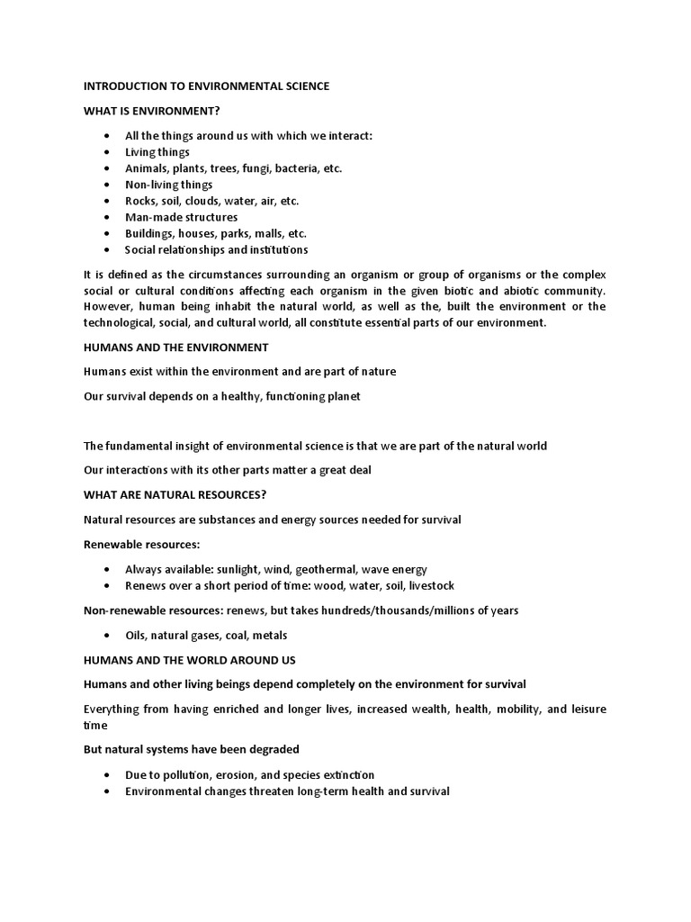 Environmental Science Terms | PDF | Ion | Sustainability