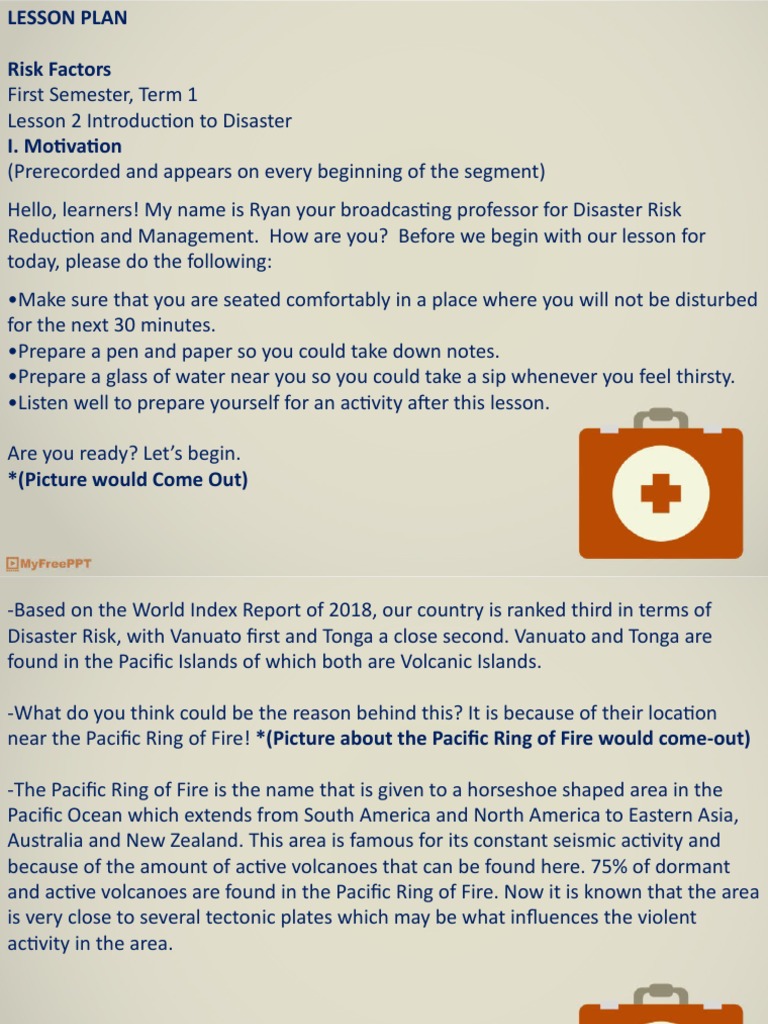 Disaster Risk Reduction Lesson on Identifying Hazards | PDF | Tsunami ...