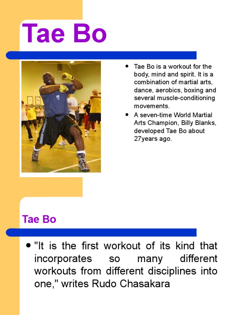 Tae Bo | PDF | Self-Improvement