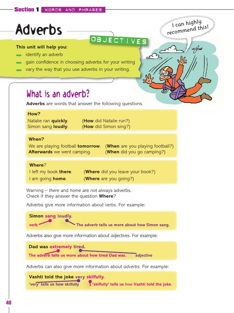Adverbs 1 Advanced PDF | PDF | Adverb | Syntactic Relationships