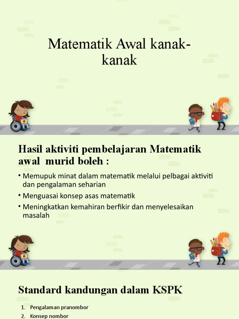 Matematik Awal Kanak-Kanak | PDF