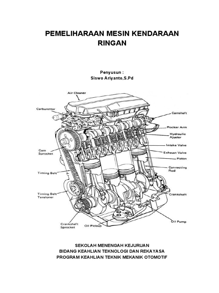 Modul Komponen Utama Motor Bakar Bensin | PDF