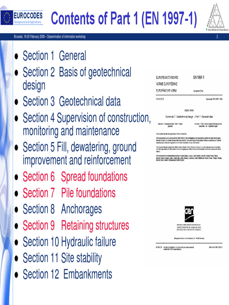 Eurocode Geotechnical Design Standards | PDF | Deep Foundation | Geotechnical Engineering