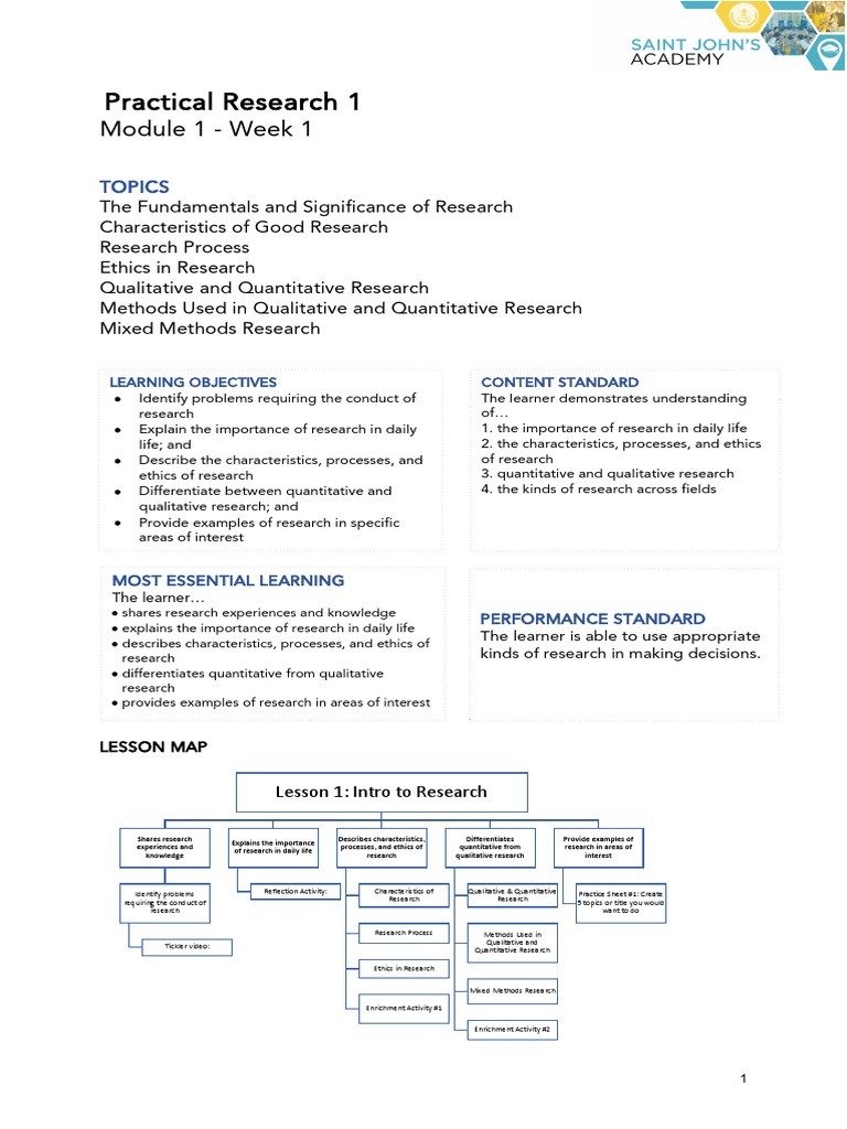 Introduction to Research Fundamentals | PDF | Qualitative Research ...