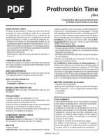 Thromborel - S Instrucciones de Uso | PDF | Coagulación | Sangre