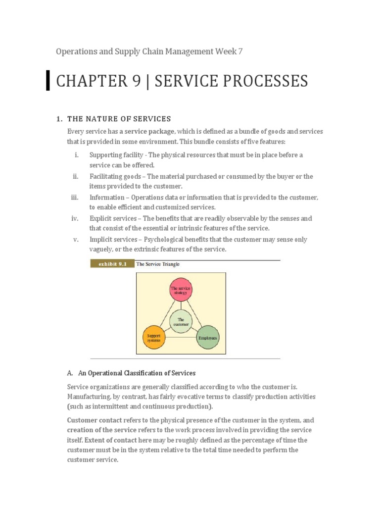 Operations and Supply Chain Management Week 7 | PDF | Operations ...