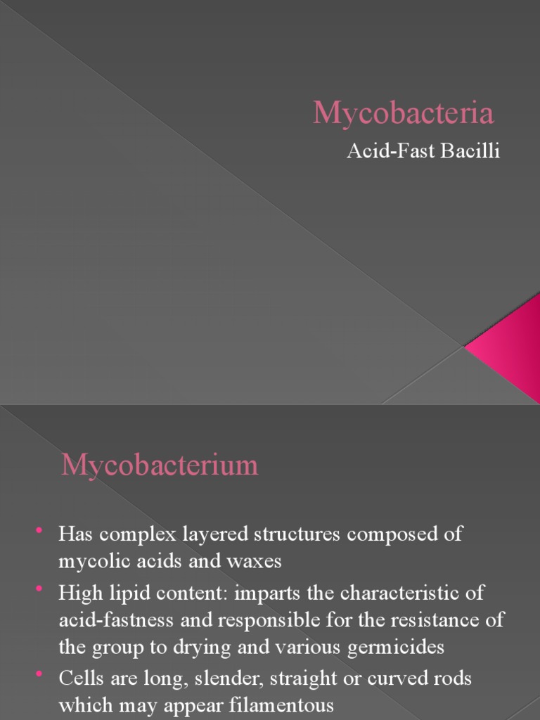 Mycobacteria: Acid-Fast Bacilli | PDF | Leprosy | Tuberculosis