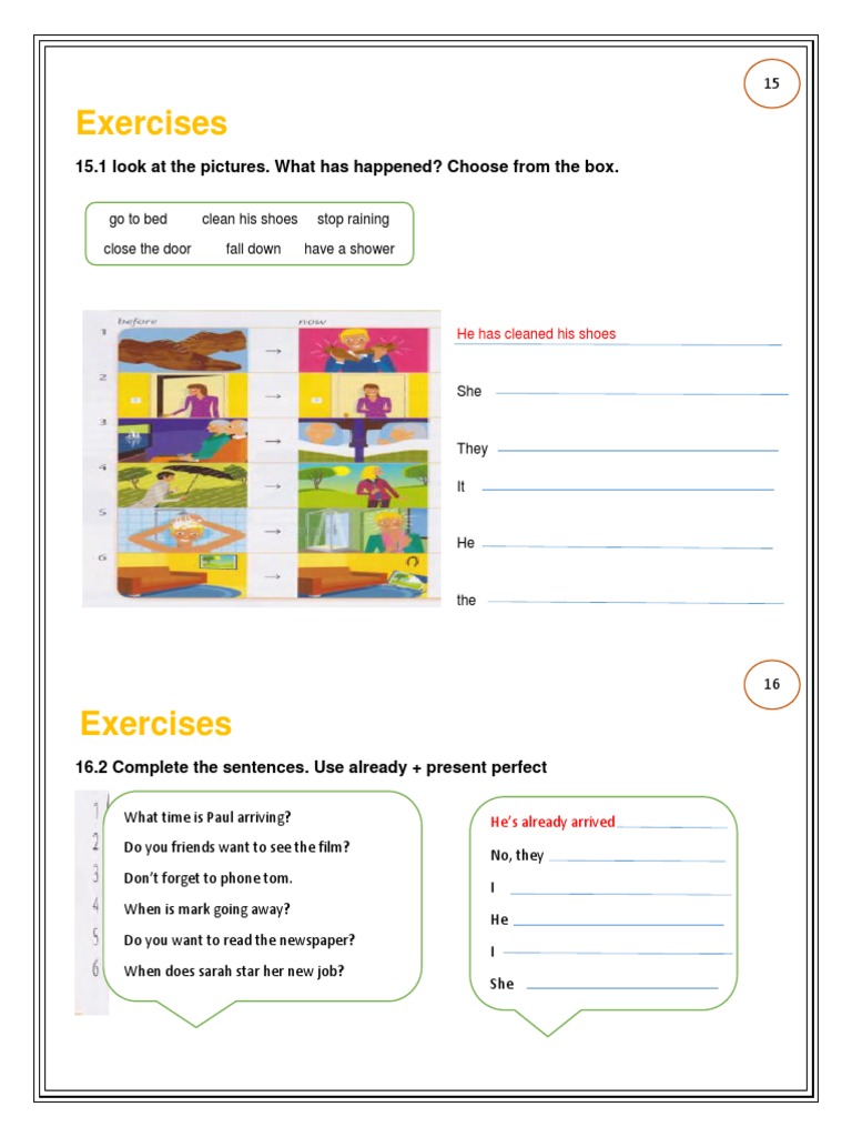 Exercises Unit 15 Starters | PDF