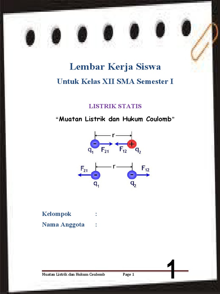 LKS Muatan Listrik Dan Hukum Coulomb | PDF