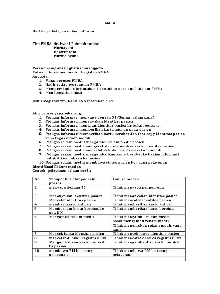 4.contoh Fmea | PDF
