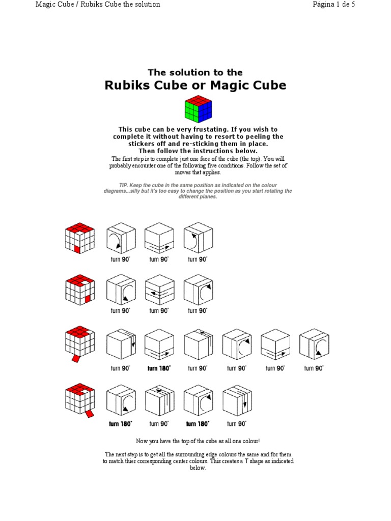 Rubiks cube solution | Mathematics | Free 30-day Trial | Scribd