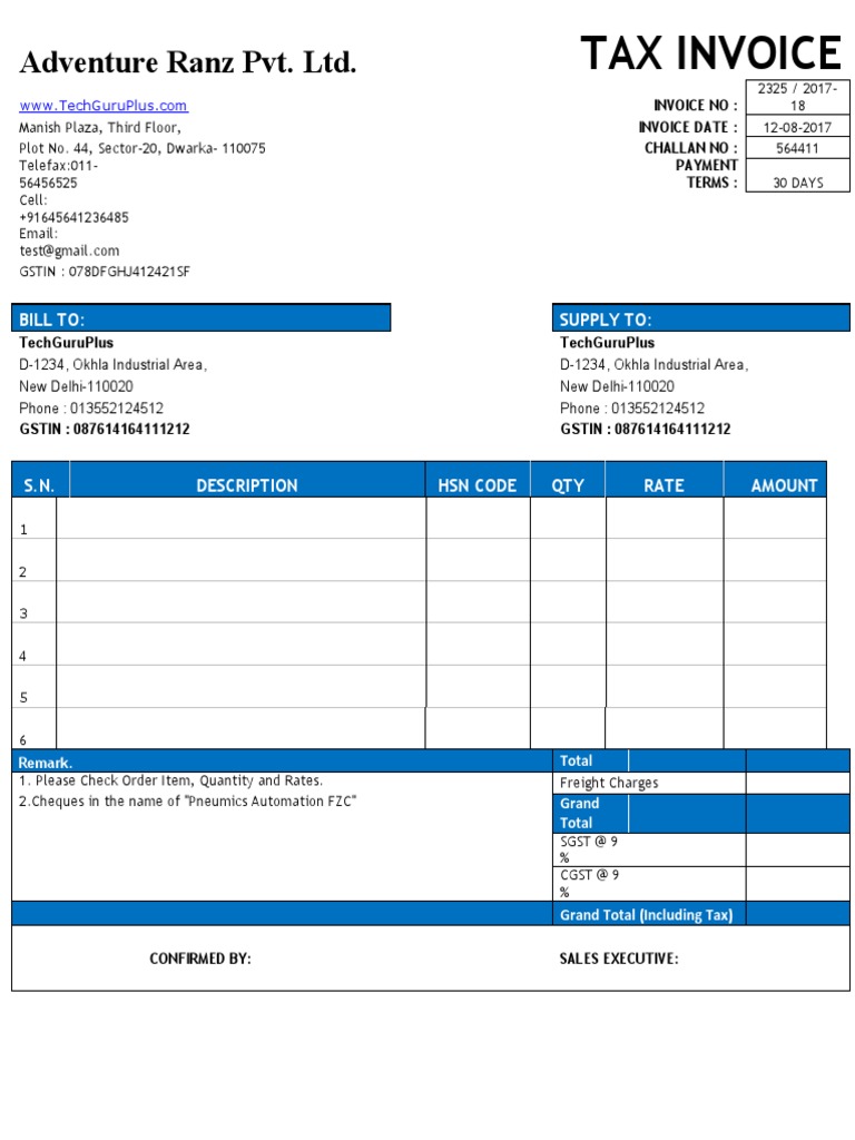 GST Invoice Format No. 15 | PDF | Taxes | Services (Economics)