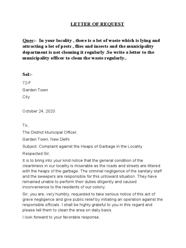 Isha Nair (LETTER OF REQUEST) | PDF