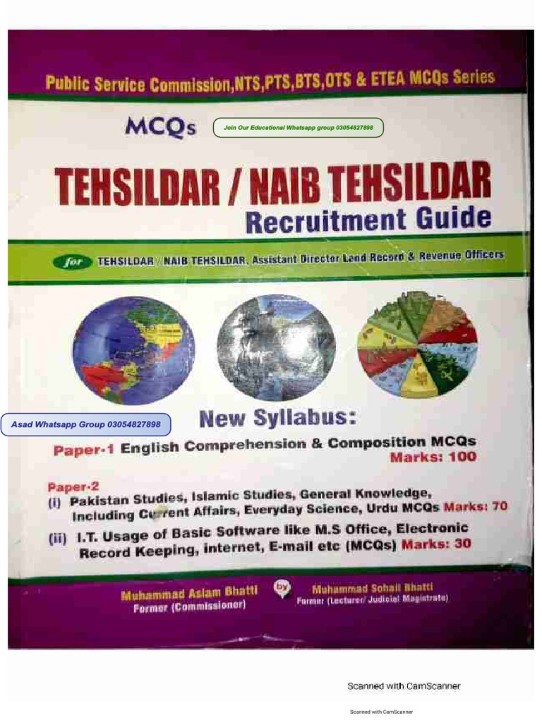 Tehsildar and Naib Tehsildar, - Compressed PDF | PDF