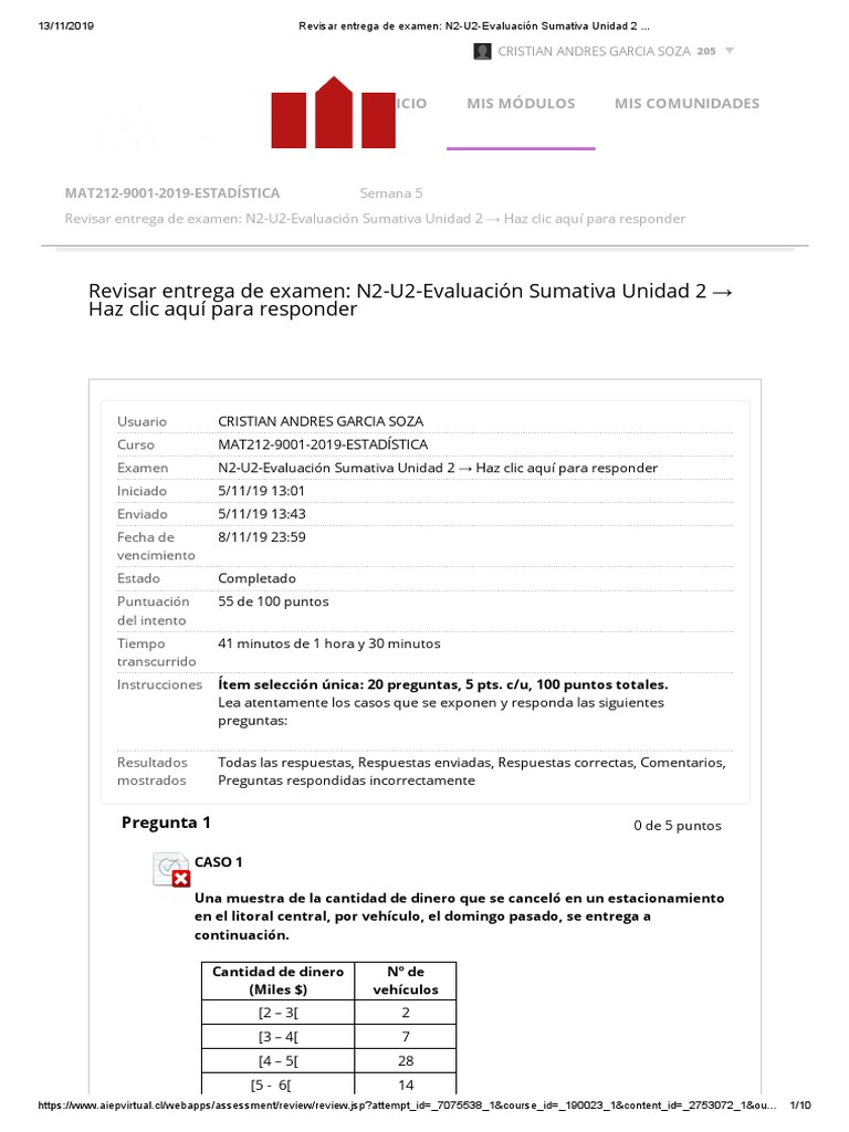 N2 U2 Evaluaci N Sumativa Unidad 2 .. PDF | PDF | Análisis de los datos | Muestreo (Estadísticas)