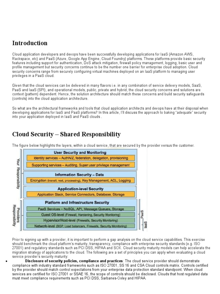 Architecting Cloud Application Security: A Framework for Baking Security into Cloud Applications ...