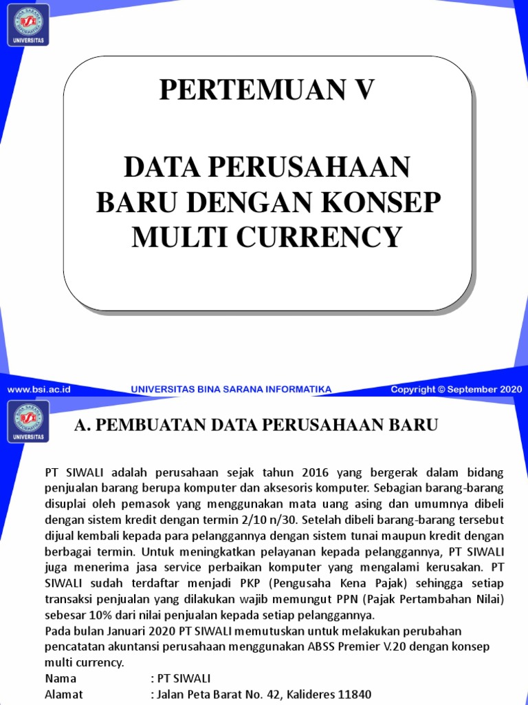 Panduan Abss Multi Currency Pdf