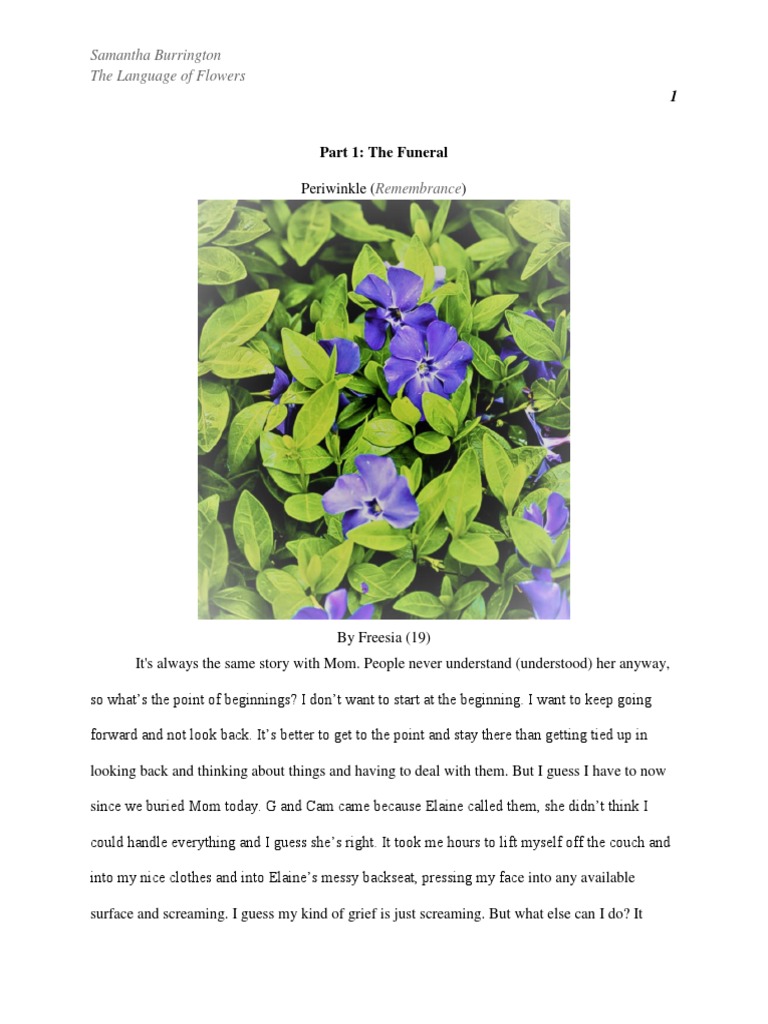 Language of Flowers Final | PDF | Plants