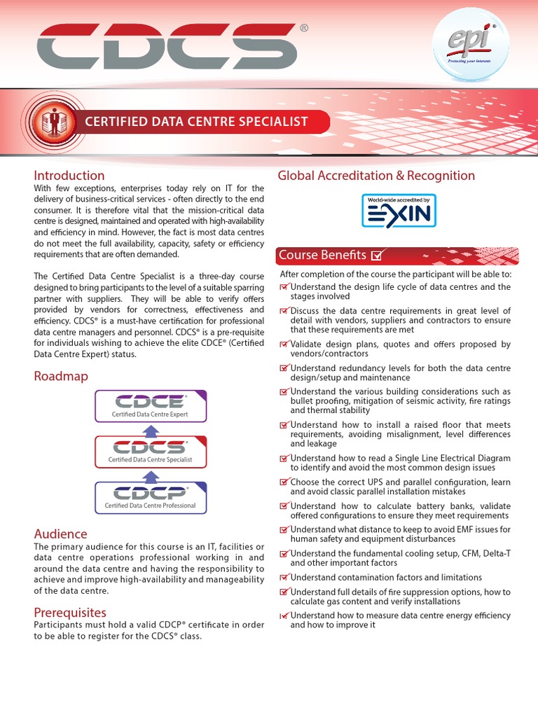 CDCS | PDF | Data Center | Test (Assessment)