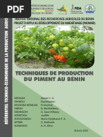 Guide de culture du piment en Côte d'Ivoire | PDF | Cultivar | Fumier