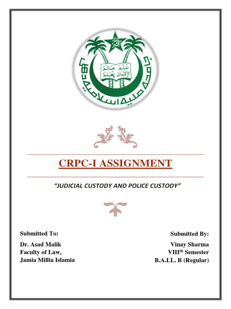 CRPC 1 by Vinay Sharma | PDF | Arrest | Bail