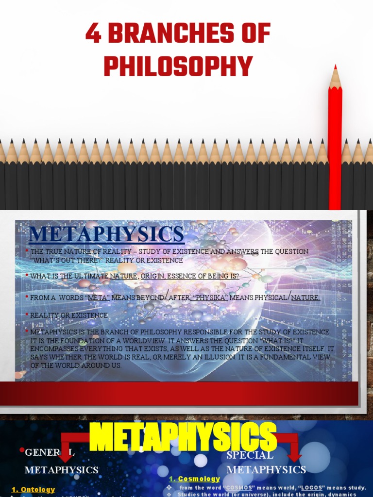 4 Branches of Philosophy PDF | PDF | Epistemology | Metaphysics