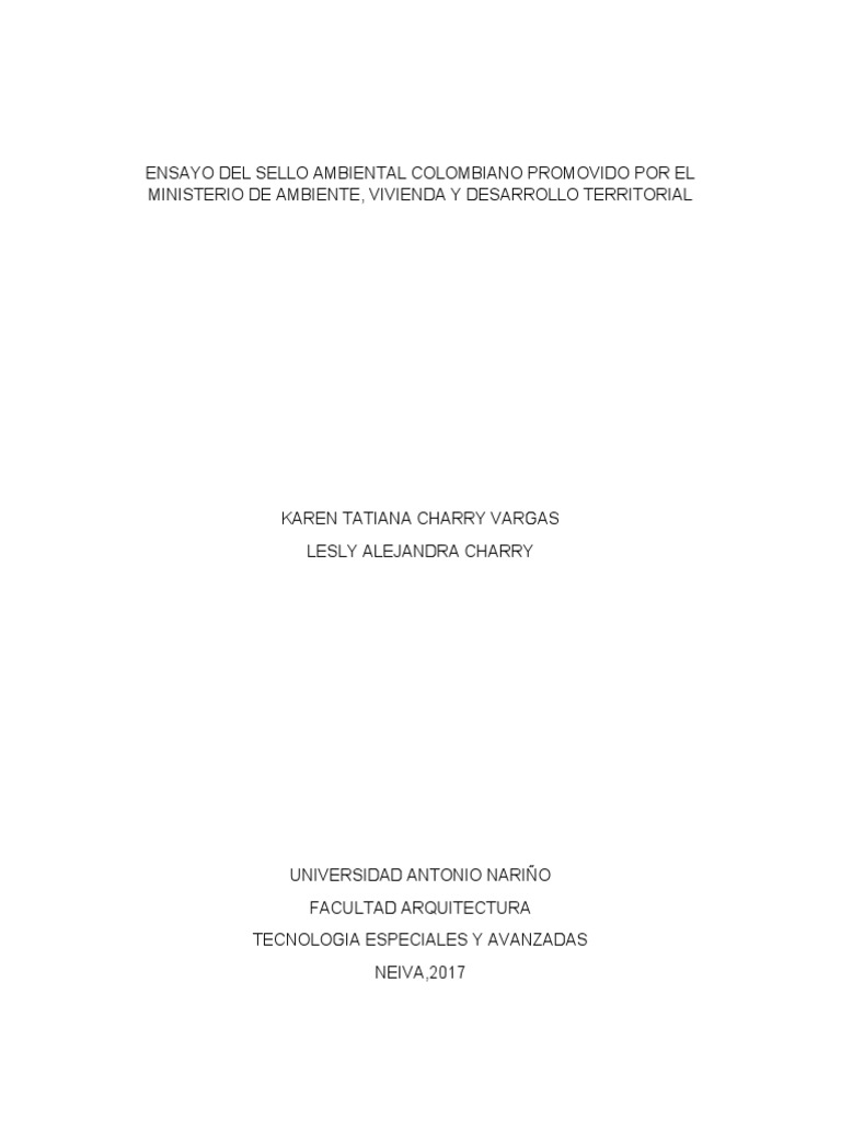 Sello Ambiental Colombiano: Beneficios y Requisitos | PDF ...