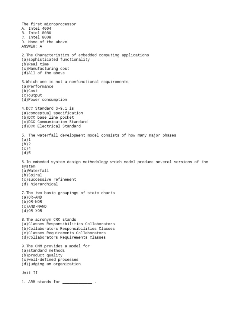 Ec8791 MCQ For Model | PDF | Scheduling (Computing) | Process (Computing)
