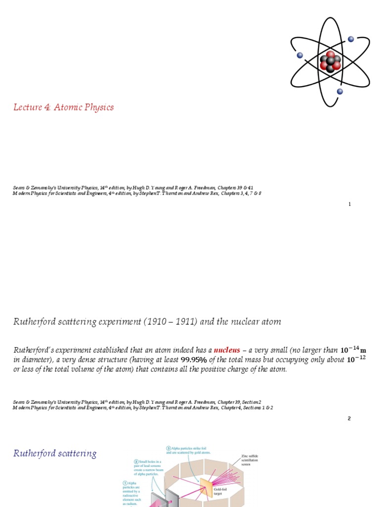 4 Atomic Physics | PDF | Emission Spectrum | Atoms
