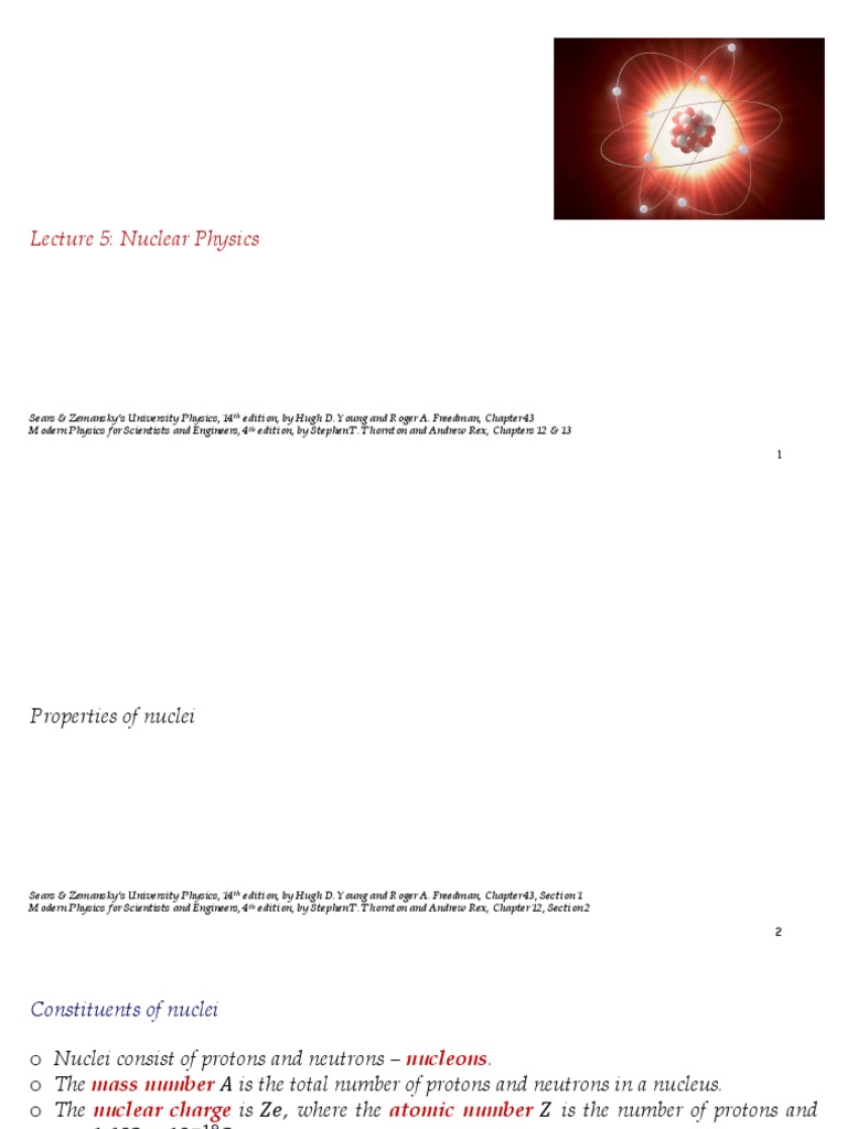 5 Nuclear Physics | PDF | Radioactive Decay | Nuclear Fission