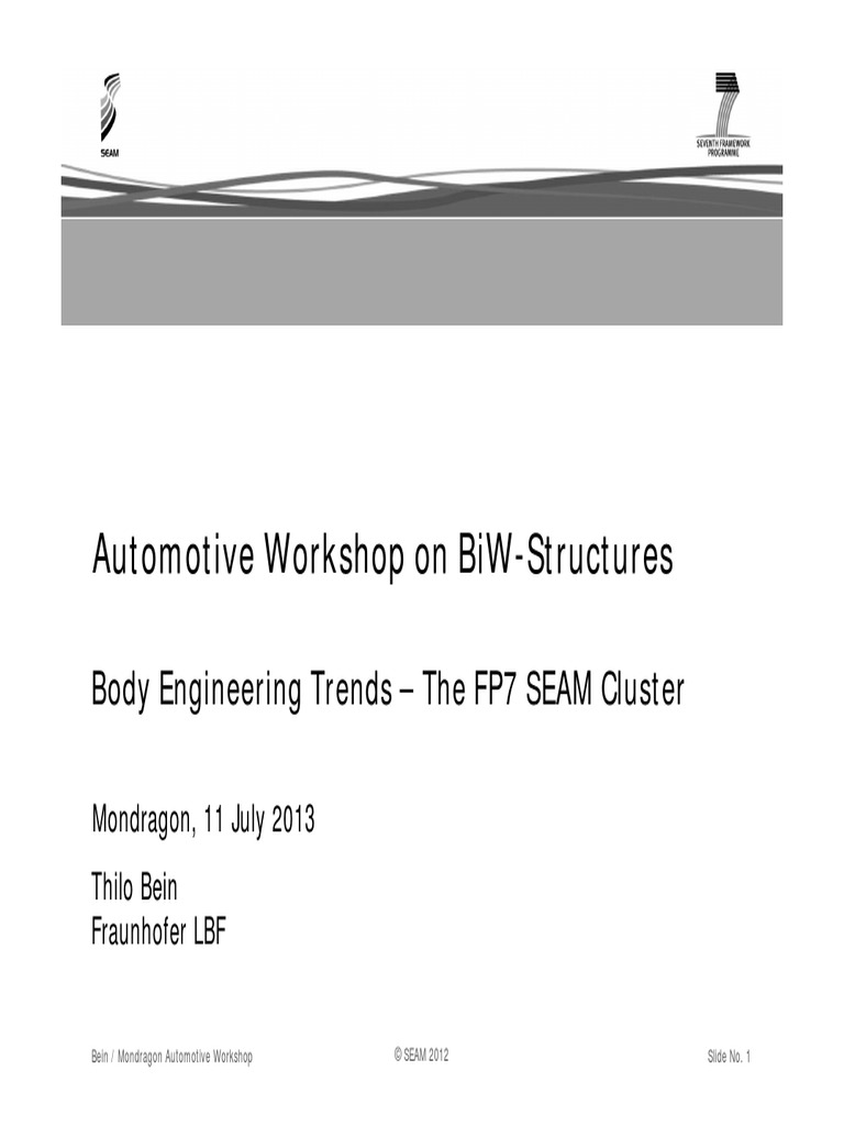 Automotive Workshop On BiW-Structures PDF | PDF | Life Cycle Assessment ...